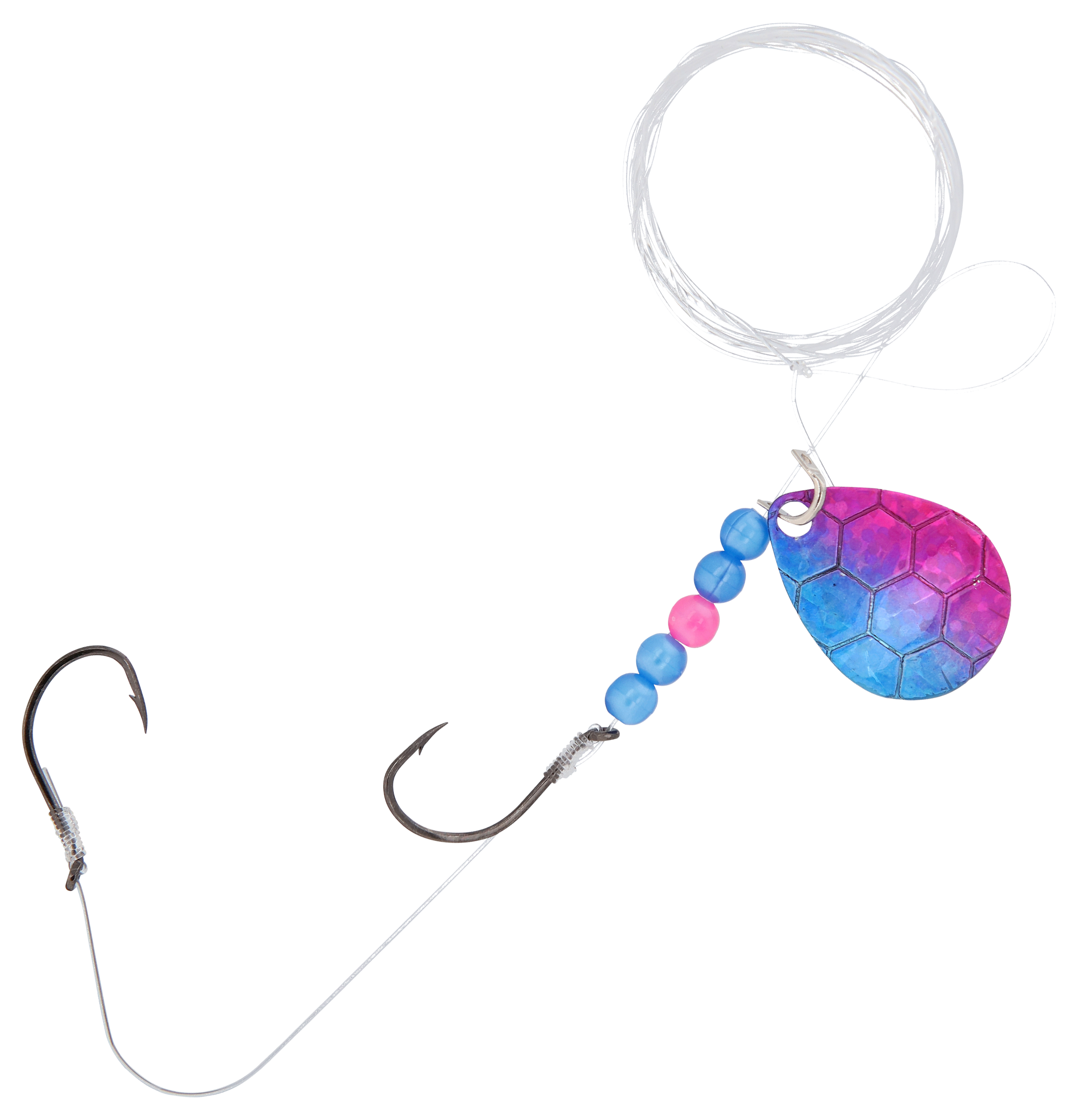 Bass Pro Shops XPS Hex Foil Walleye Spinner Harness Rig 2-Pack | Bass ...